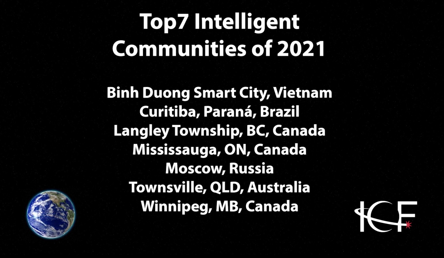 2021 TOP7 Intelligent Communities Announced - ICF Canada
